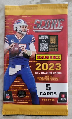 Panini Score Football 2023 NFL Trading Cards Football One Pack ...