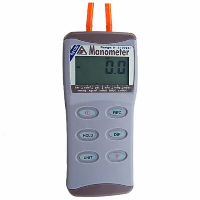 AZ-82100 Digital Manometer Differential Air PressureMeter Gauge Tester ...