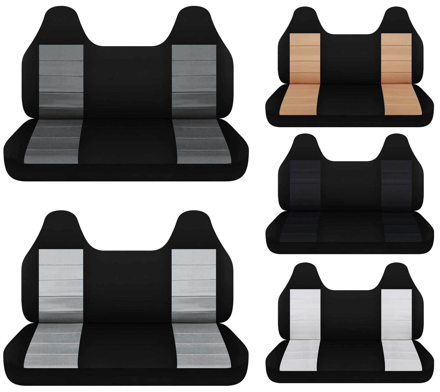 Two tone seat covers fits 1982-1994 Toyota Pickup Front Bench W/ Molded ...