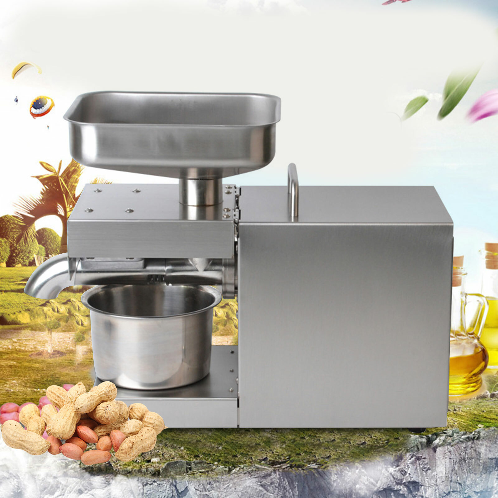 Commercial Automatic Oil Press Machine Stainless Steel Olive Oil ...