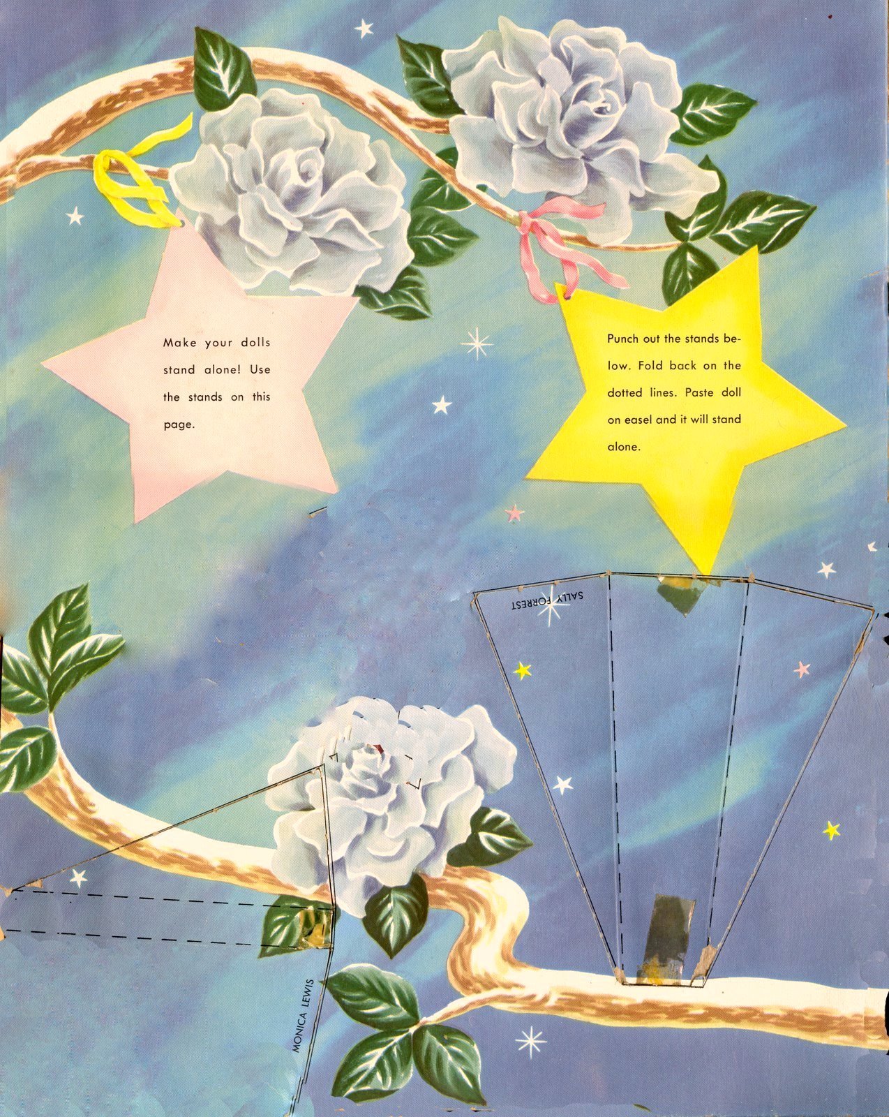 VINTGE 1951 MGM STARLETS PAPER DOLL ~LASER REPRODUCTIN ORG SZ UNCUT NO1 ...