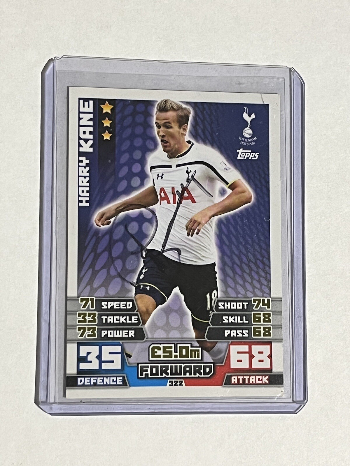 322 Harry Kane Signed Rookie Card - Topps Match Attax 2014-15 | eBay UK