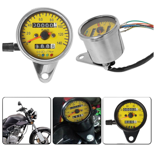 Motorcycle Odometer Speedometer Tachometer Gauge Chrome For Chopper ...