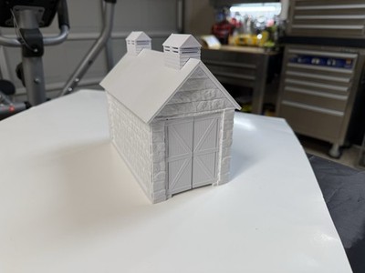 On30 Stone Engine House Assembled Prototype with working doors | eBay