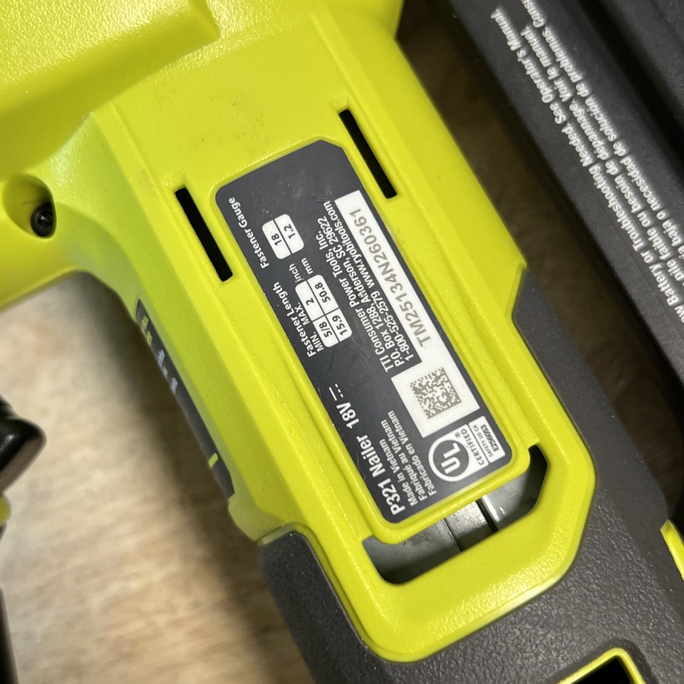 Ryobi One+ HP 18v Brushless Brad Nailer Tool Only (P321) - FOR PARTS OR ...