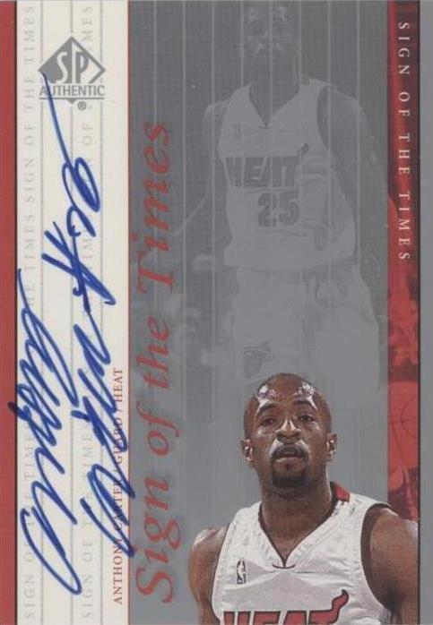1999-00 SP Authentic - Sign of the Times Anthony Carter #AC (AU, RC ...