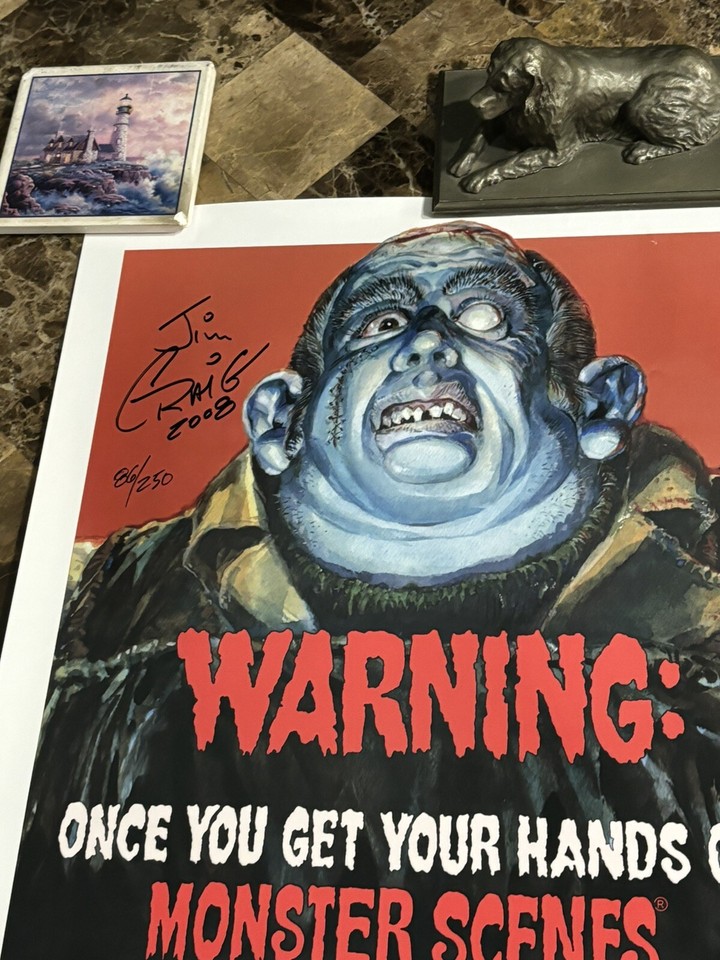 ANDY YANCHUS COLLECTION MOEBIUS MONSTER SCENES DR DEADLY POSTER SIGNED ...