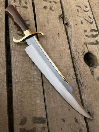 ALAMO MUSSO BOWIE KNIFE HANDMADE D2 TOOL STEEL HUNTING SURVIVAL KNIFE ...
