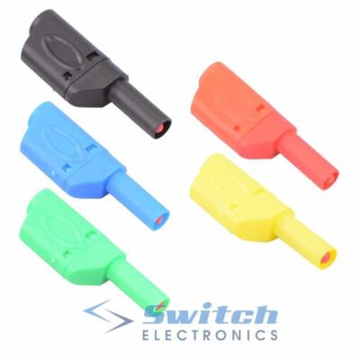 Red Black Blue Green Yellow 4mm Shrouded Test Plug Connector 32A | eBay