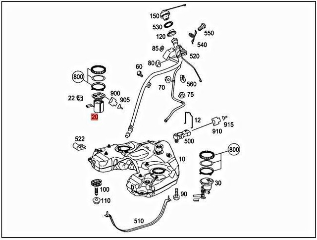 OEM Fuel Pump for MERCEDES Gl-class ASSY Lifetime 1644702194 for sale ...
