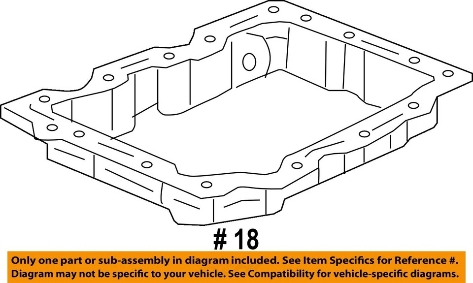 GM OEM 15-23 Acadia Engine Engine Parts-Lower Oil Pan 12676340 | eBay
