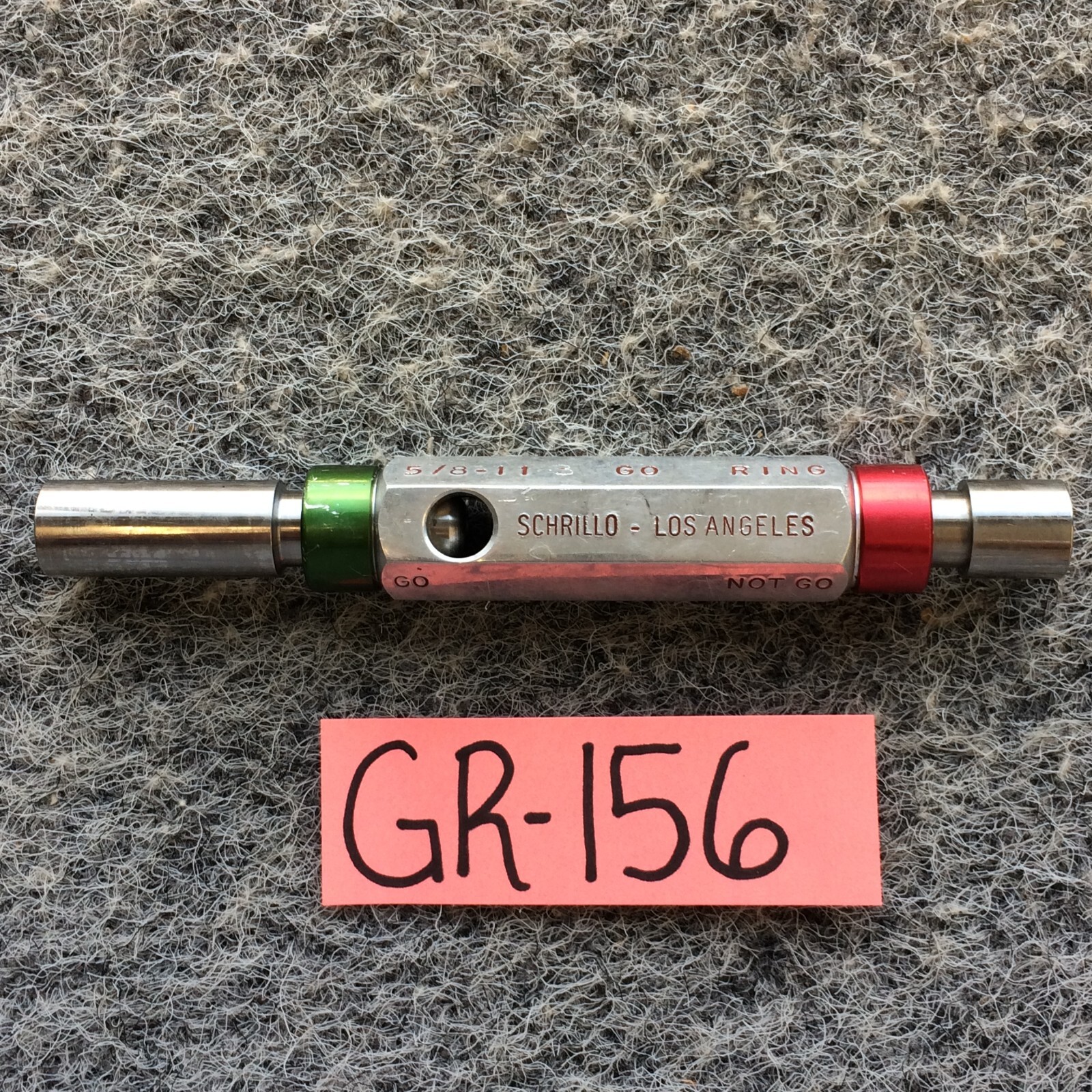 For 5/8 - 11 Go Ring Plain Pipe Plug Gage Go / NoGo .5260 - .5266 X-Tol ...