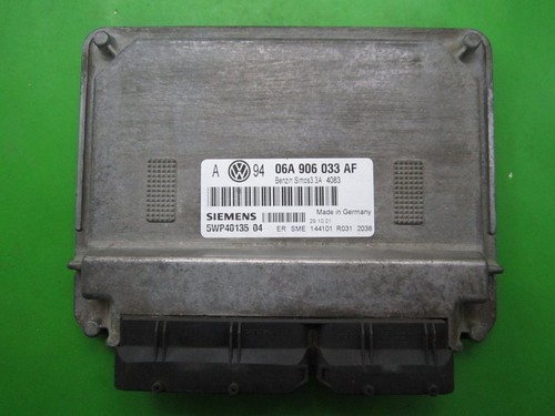 ECU Engine Control Unit VW Bora 1.6 06A906033AF 5WP40135 SIMOS 3.3A ...