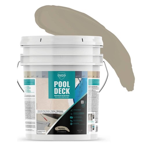 Dyco Paints Pool Deck 5 gal. 9064 Bombay Low Sheen Waterborne Acrylic ...
