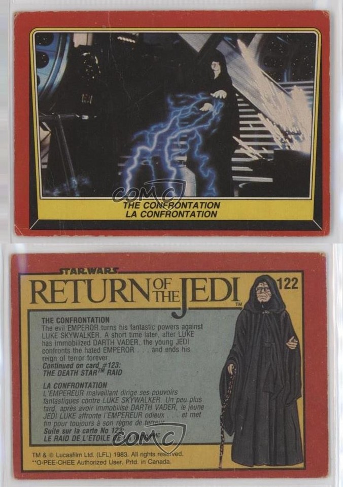 1983 O-Pee-Chee Star Wars: ROTJ The Confrontation #122 1e8j | eBay UK