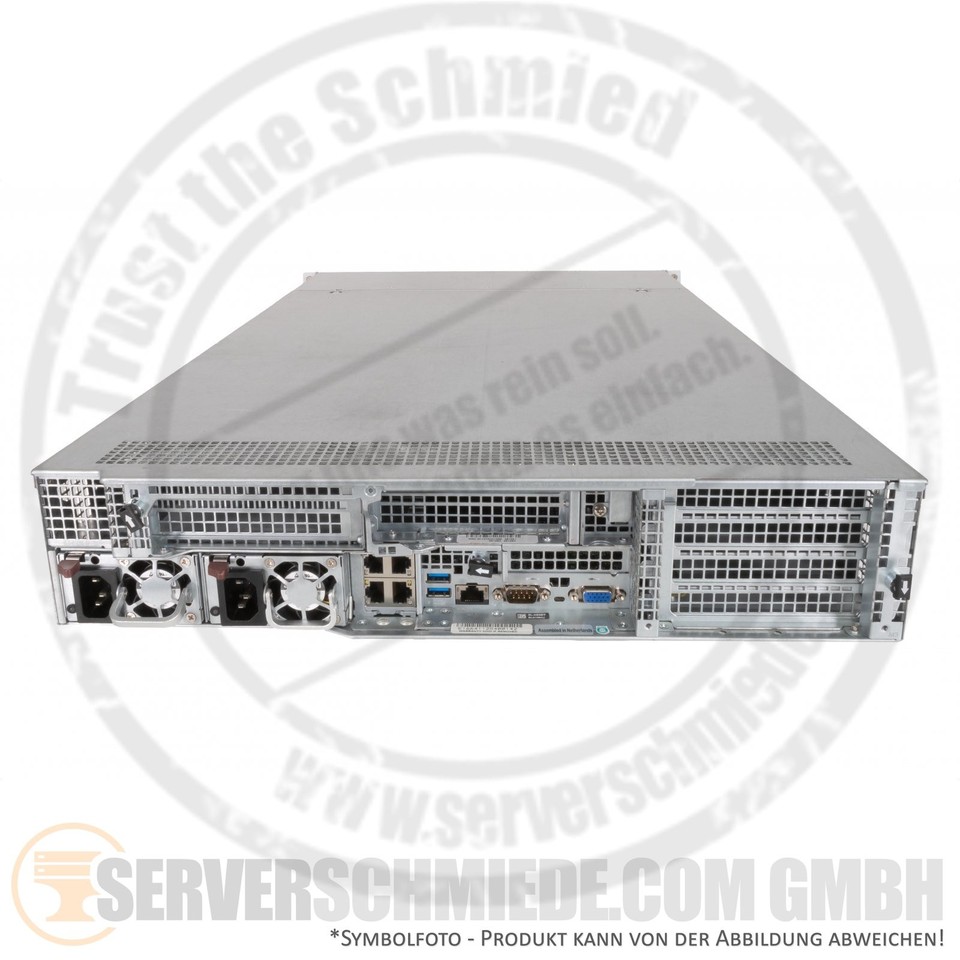 Supermicro CSE-829U X10DRU-i+ 2xE5-2690v3 64GB 2x 256GB M.2 2x1000W PSU ...