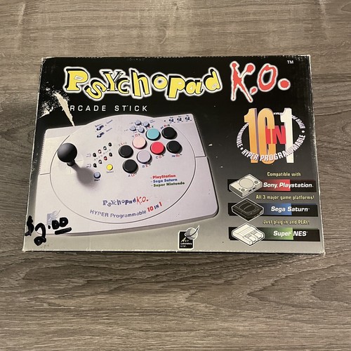 NOS Psychopad KO Arcade Fight Stick Joystick PS1 Nintendo SNES Sega ...