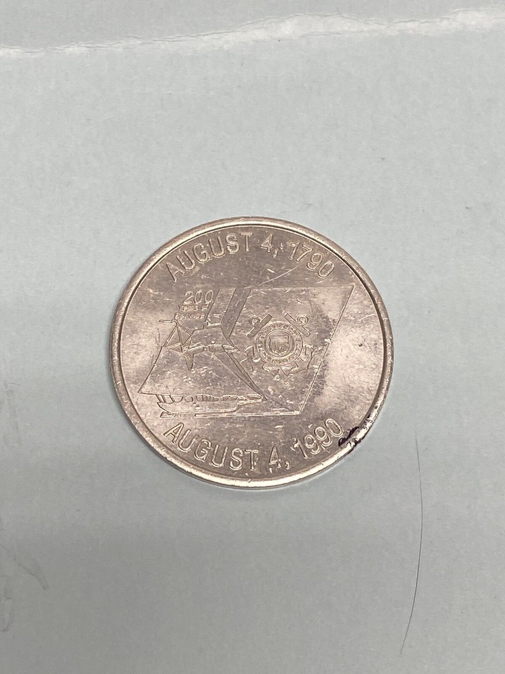 JA3111 United States Coastguard 200 Years 1790 -1990 commemorative coin ...