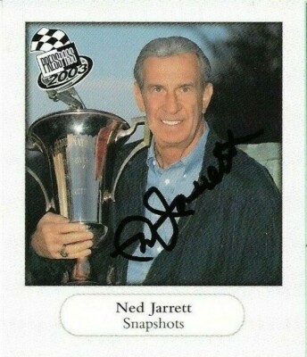 NED JARRETT AUTOGRAPHED 2003 PRESS PASS MINI #30 NASCAR SIGNED TRADING ...