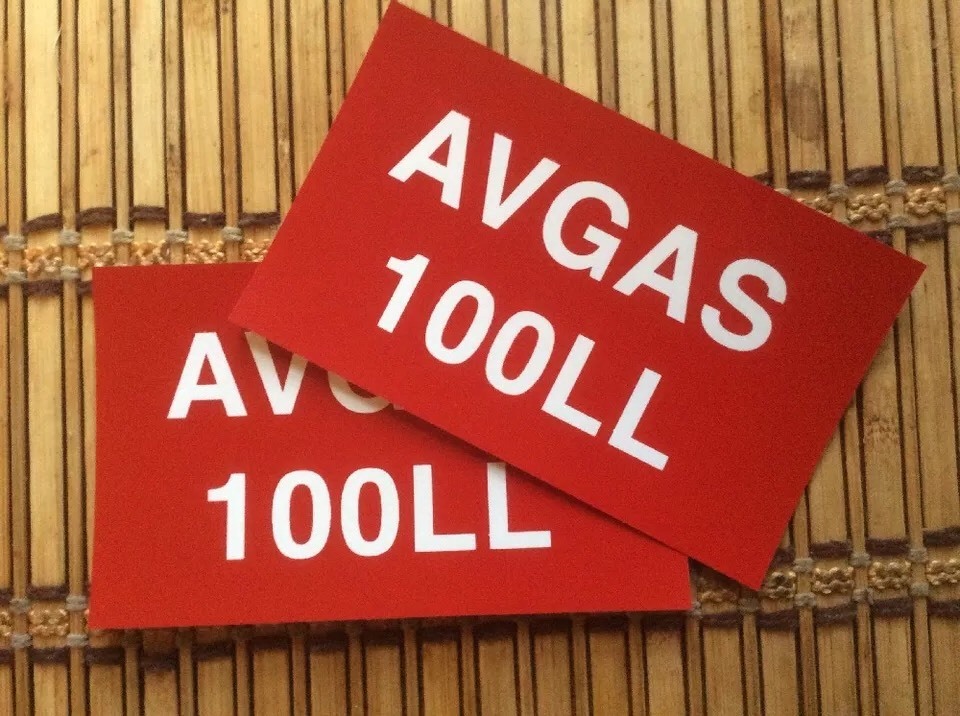 ️ GENERAL AVIATION AIRCRAFT WING AVGAS 100LL FILLER POINT DECALS -Set ...
