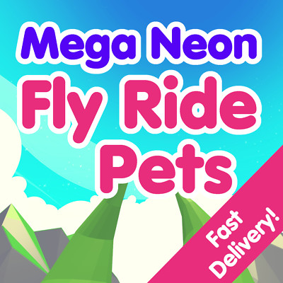 Mega Neon Fly Ride MFR US Seller Adopt From Me Today! | eBay