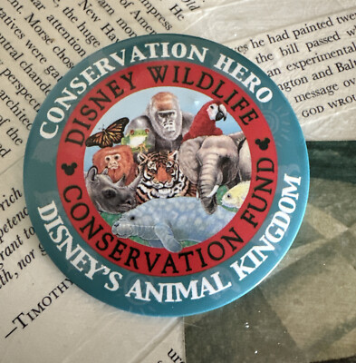 DISNEY Wildlife Conservation Fund Blue Jungle Animal Kingdom Pin Button ...