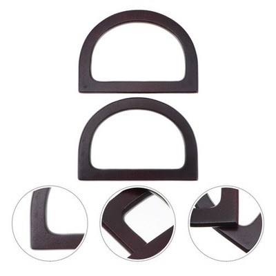 2pcs Bag Wood Handles Handbag Handles Bag Handles Ornament DIY ...