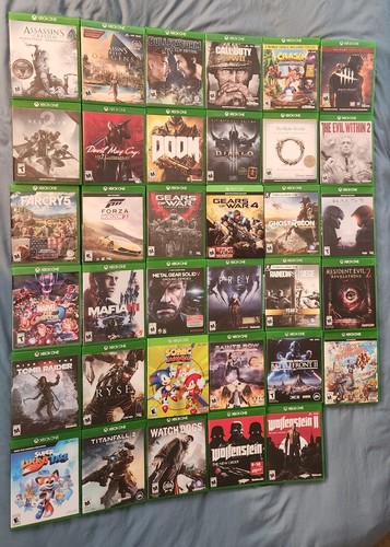 35 Xbox One Game Lot Complete - Marvel, Halo, Doom, Sonic, Resident ...
