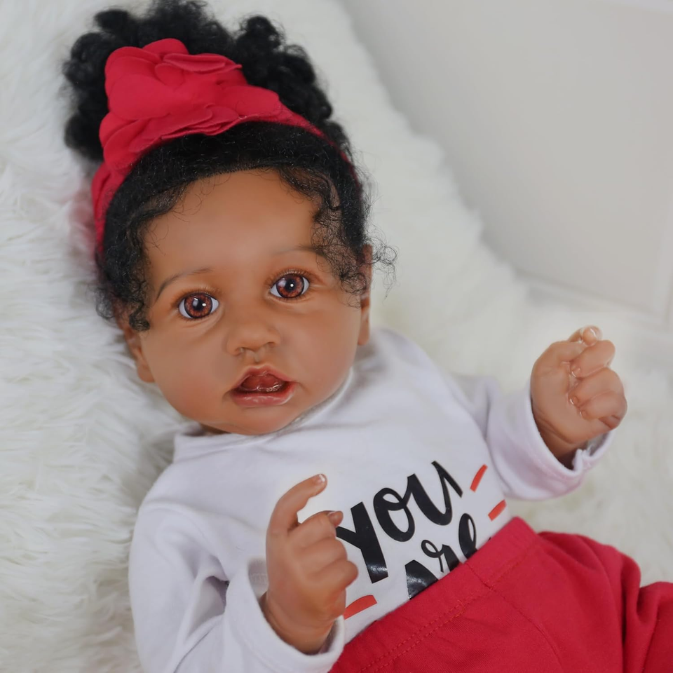 Realistic Reborn Baby Doll Black Girl – 20 Inch Lifelike Real Life African Ameri | eBay