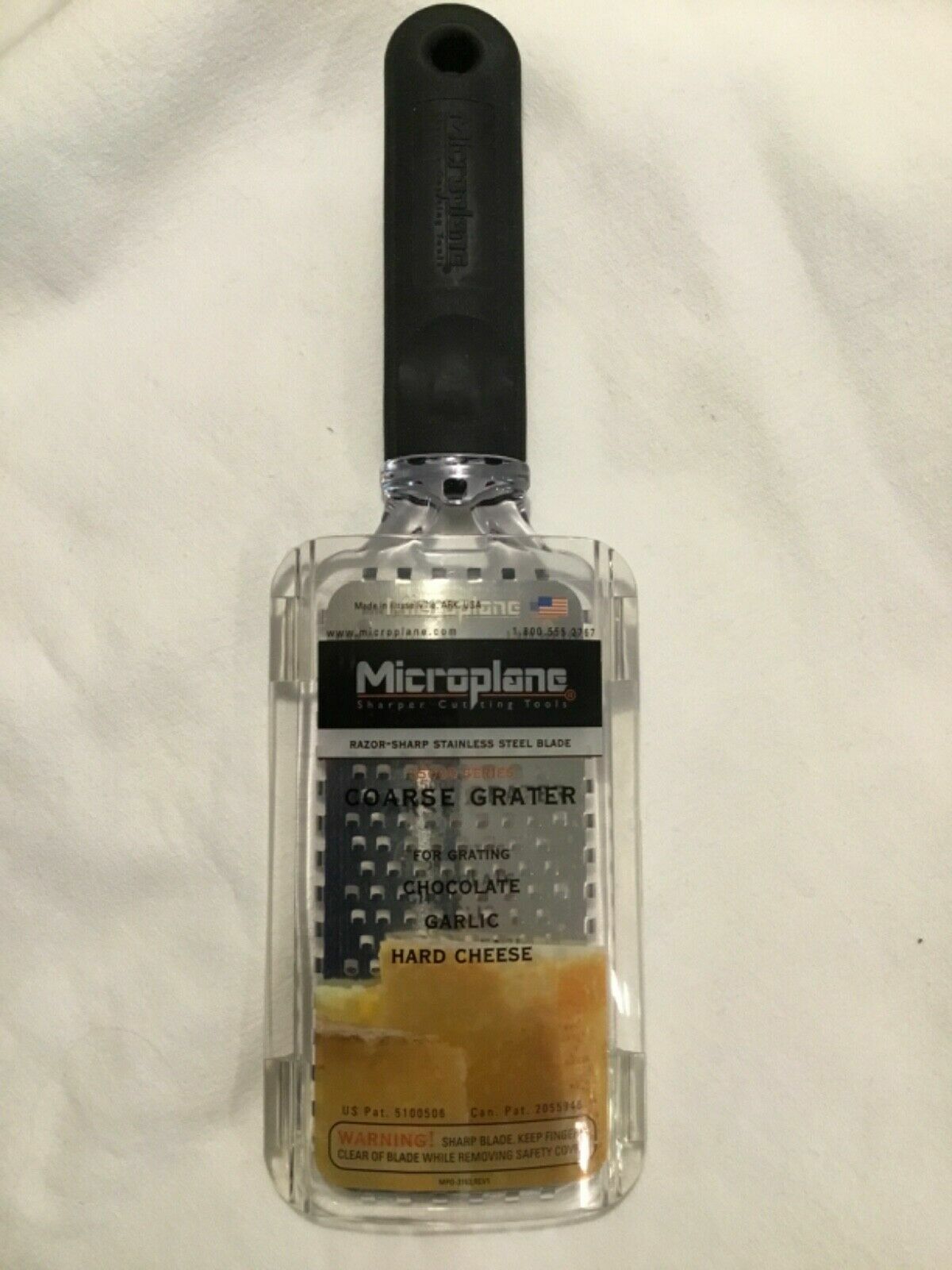 Microplane Coarse Grater for Chocolate, Garlic, Hard Cheese *Stainless ...