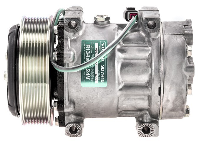 New AC Compressor Sanden FITS Volvo Heavy equipment Sanden #'s 6160 ...