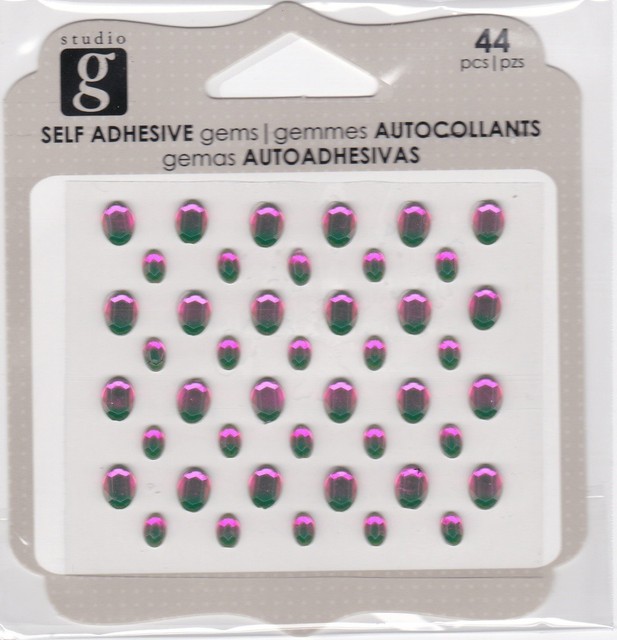 Blue Oval Gems Self Adhesive Stickers 44 Count Flat Back Crafts ...