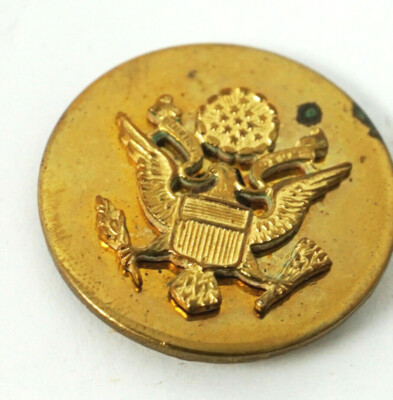 Vintage Gold 1" U. S. Army Eagle Button Pin N.S. Meyer, Inc., New York ...
