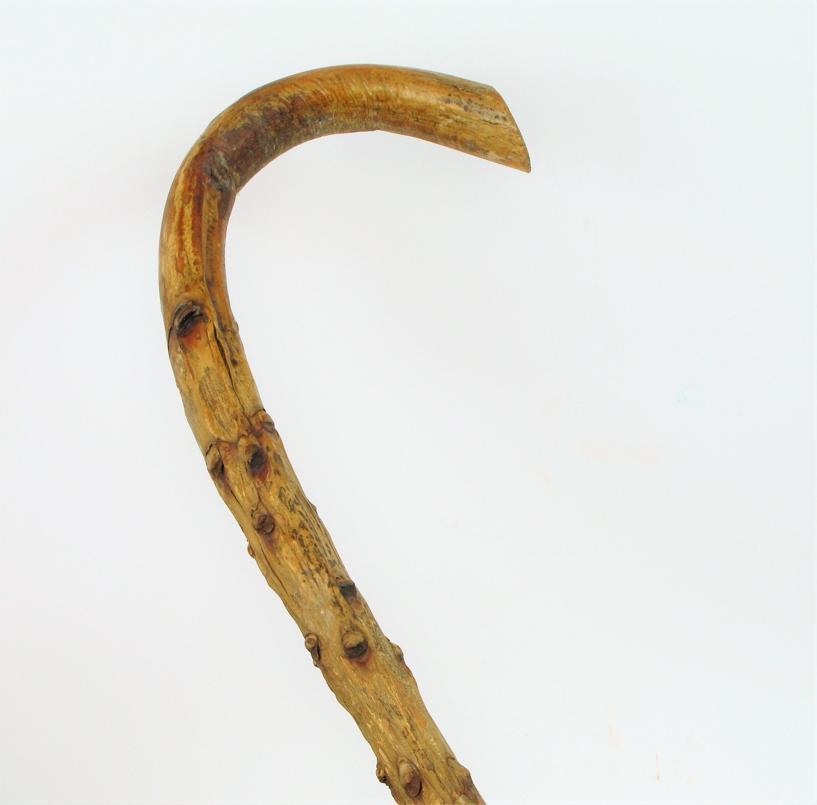 ANTIQUE BEAUTIFUL HAND CARVED UNIQUE CANE FOLK ART PR… - Gem