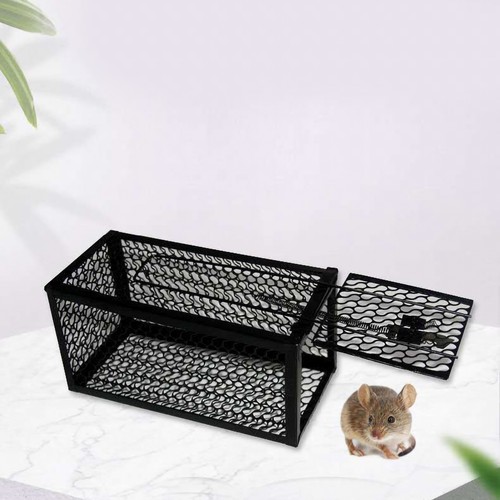 Mouse Trap Stainless Steel Rat Rodent Mice Catch Cage Automatic Locking ...