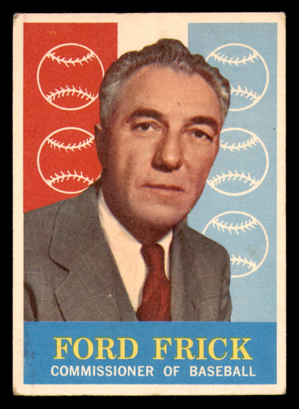 1959 Topps #1 Ford Frick COMM Very Good COMM ID:383318 | eBay