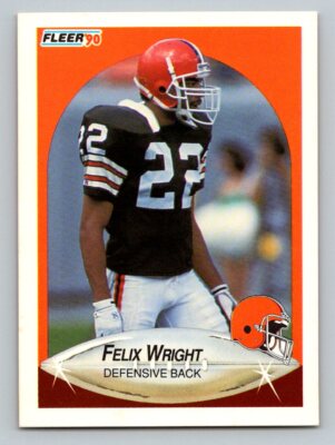 1990 Fleer #60 Felix Wright Cleveland Browns | eBay