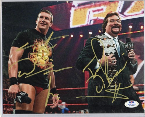 TED DIBIASE / TED JR. DUAL AUTOGRAPH 8X10 PHOTO SUPERSTAR HAND SIGNED ...