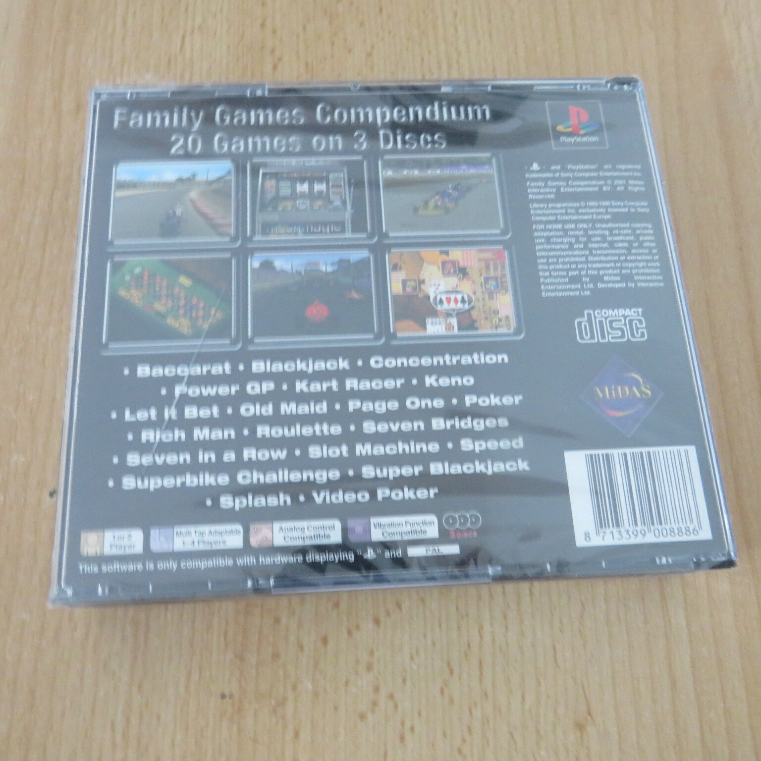Sony PlayStation 1 Ps1 20 Game Family Games Compendium Boxed With ...