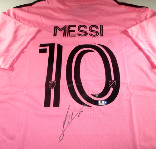 Lionel Messi / Autographed Inter MIami FC Adidas Aeroready Soccer ...