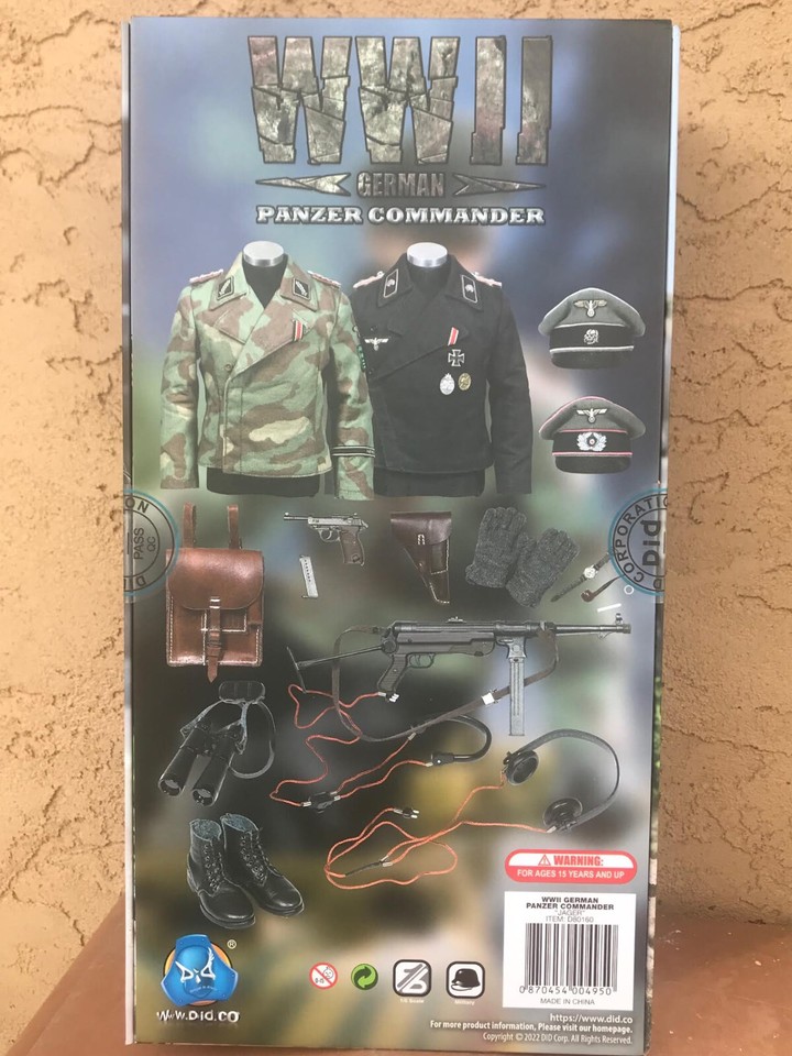 DID WWII GERMAN PANZER COMMANDER JAGER D80160 Box Figure 1/6 ACTION ...