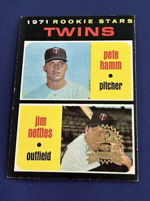 1971 Topps #74 Pete Hamm/Jim Nettles Twins Rookies Near Mint RC Rookie ...