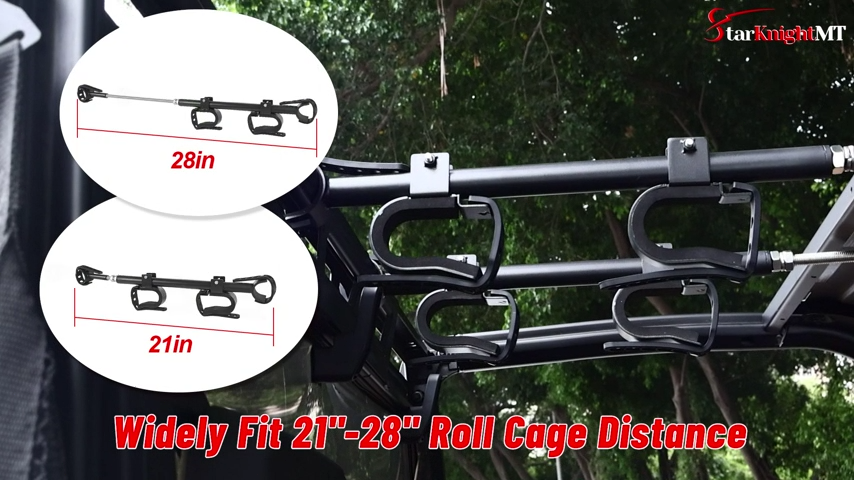 UTV Overhead Roof Gun Holder Bow Rifle Rack For Polaris RZR Can Am ...