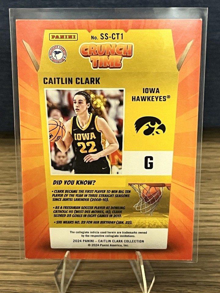 2024 Panini Caitlin Clark Collection - Crunch Time Caitlin Clark #SS ...