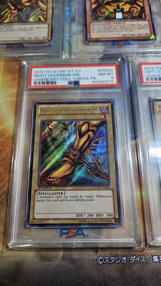Yu-Gi-Oh PSA 10 9 8 8 8 LCYW Exodia En302 303 304 305 306 Card Comb Ok ...
