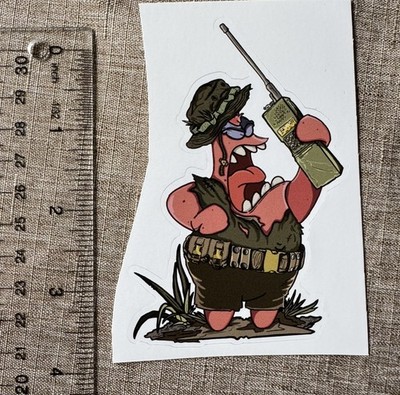SF Radio Op Patrick Star Tactical Sponge Bob Sticker Decal | eBay