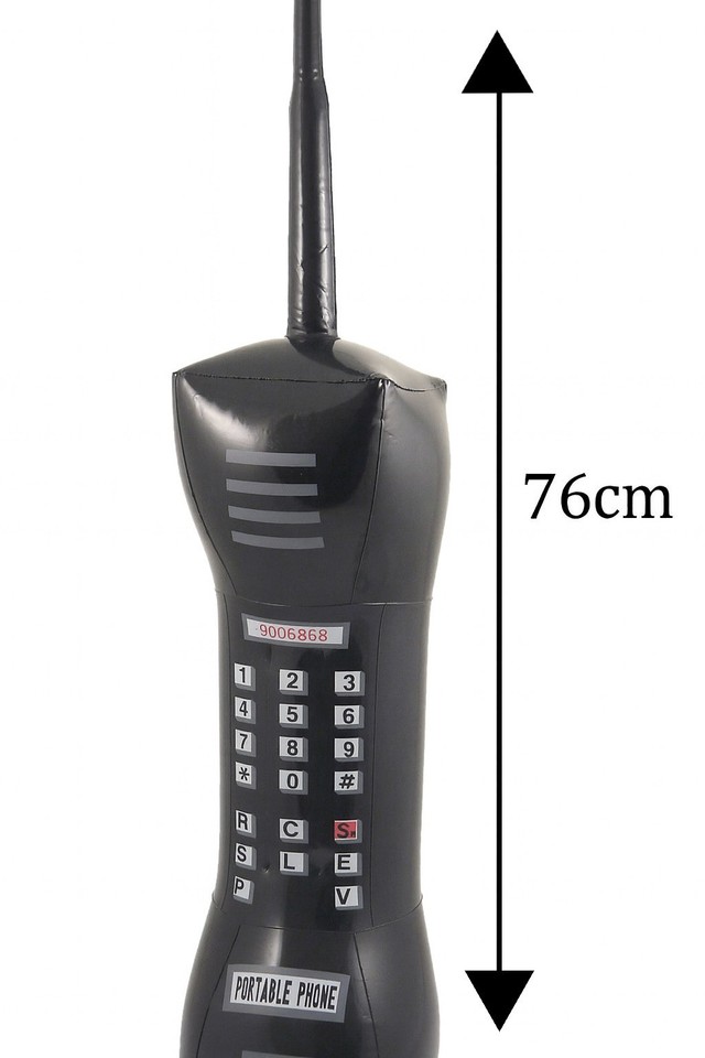 Giant Inflatable Mobile Phone 76cm Giant Retro Brick Fancy Dress Party ...
