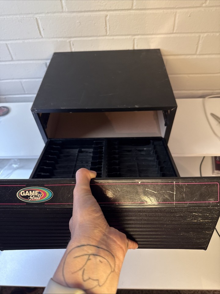 RARE Vintage Nintendo N64 Game Storage Case 24 Cartridge Holder Drawer ...
