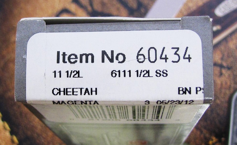 Case XX Cheetah Knife 2012 HOT PINK MAGENTA Bone 6111 1/2L MIB Original Box! NR | eBay