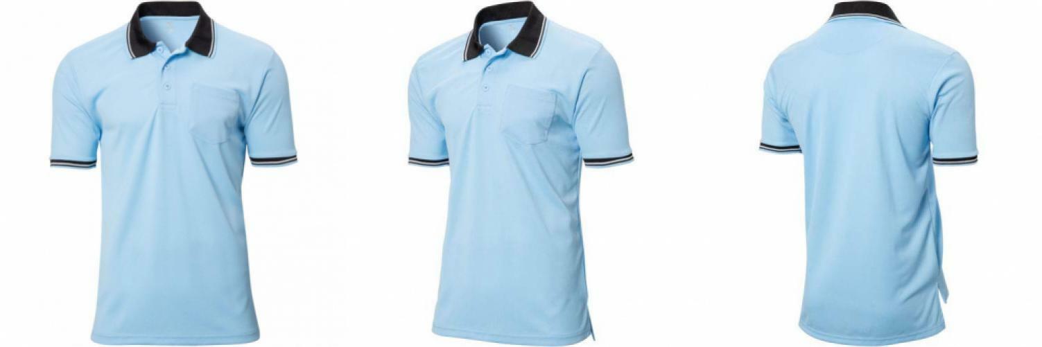 CHAMPRO Umpire Polo Shirt; Adult Light Blue X-Large 752044730374| eBay
